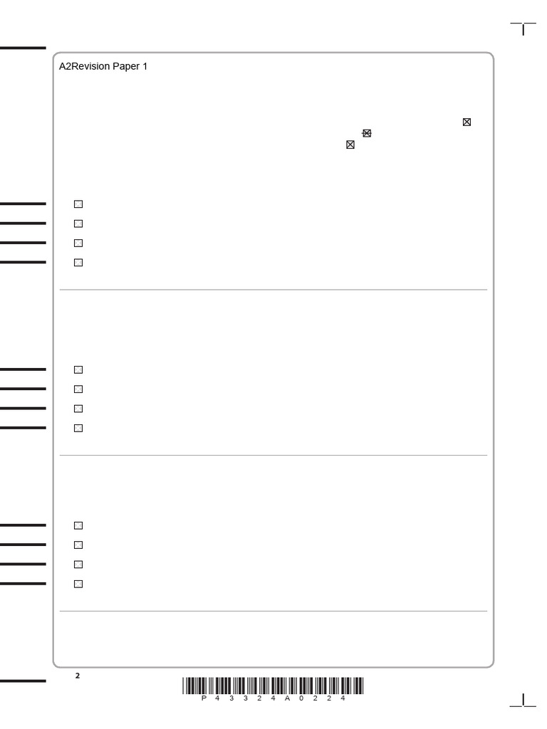 Revision Paper 1 | PDF