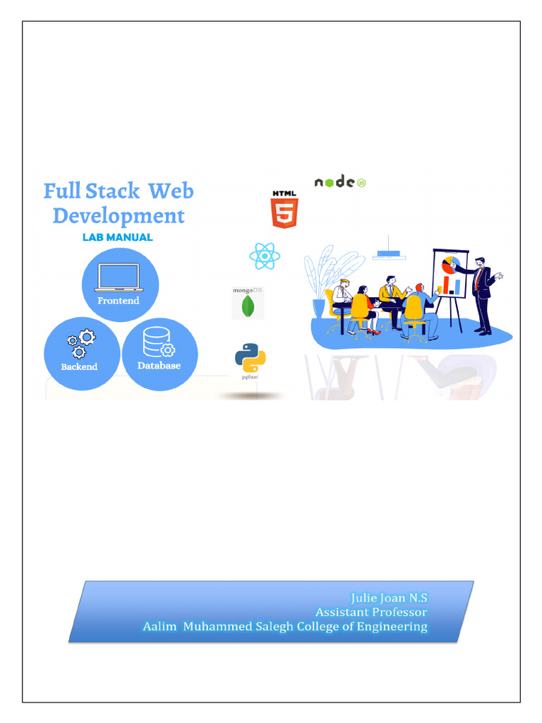 IT3511 - FULL STACK WEB DEVELOPMENT LAB Manual | PDF
