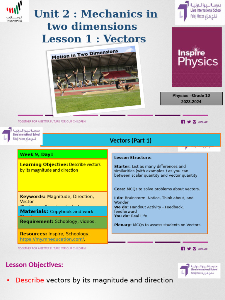 W2 Physics Vectors | PDF