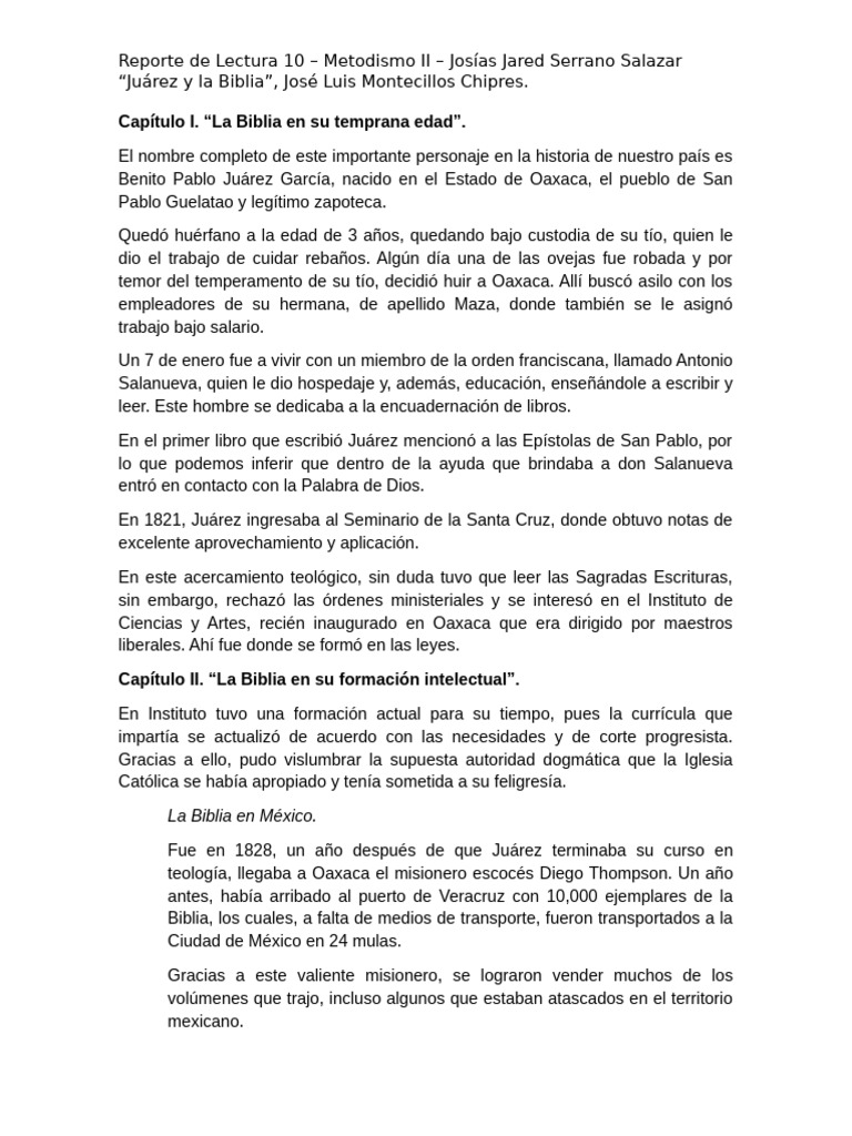 Reporte 10 - Josías Serrano | PDF