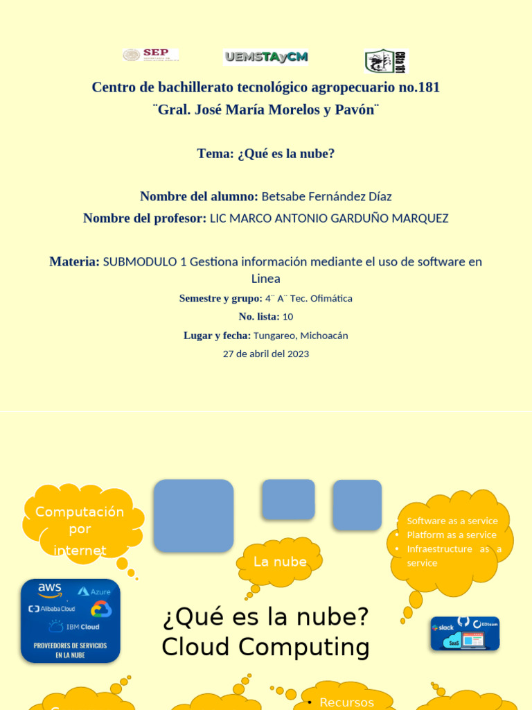 Betsabe Fernandez 10 CloudComputing | PDF
