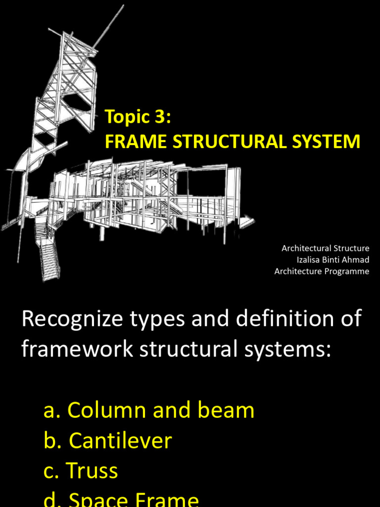 Topic 3 Framework structure | PDF
