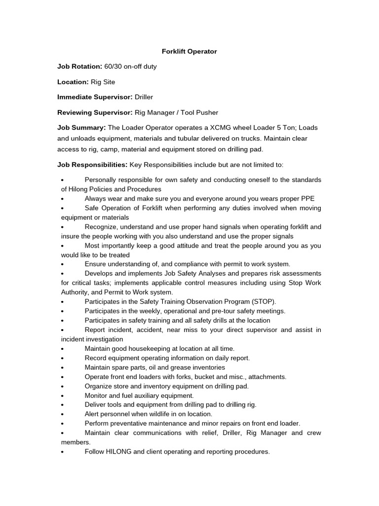 10 Forklift Operator Pdf