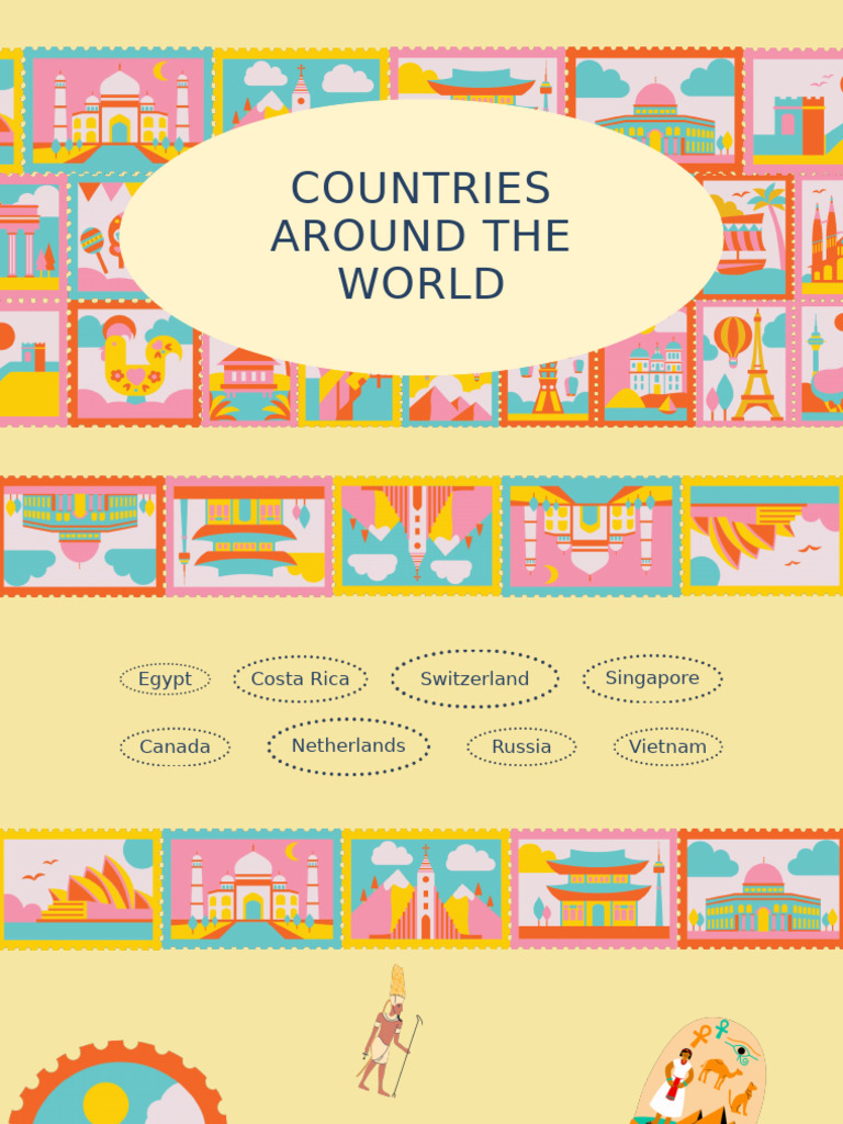 Colourful Countries Around The World Presentation | PDF
