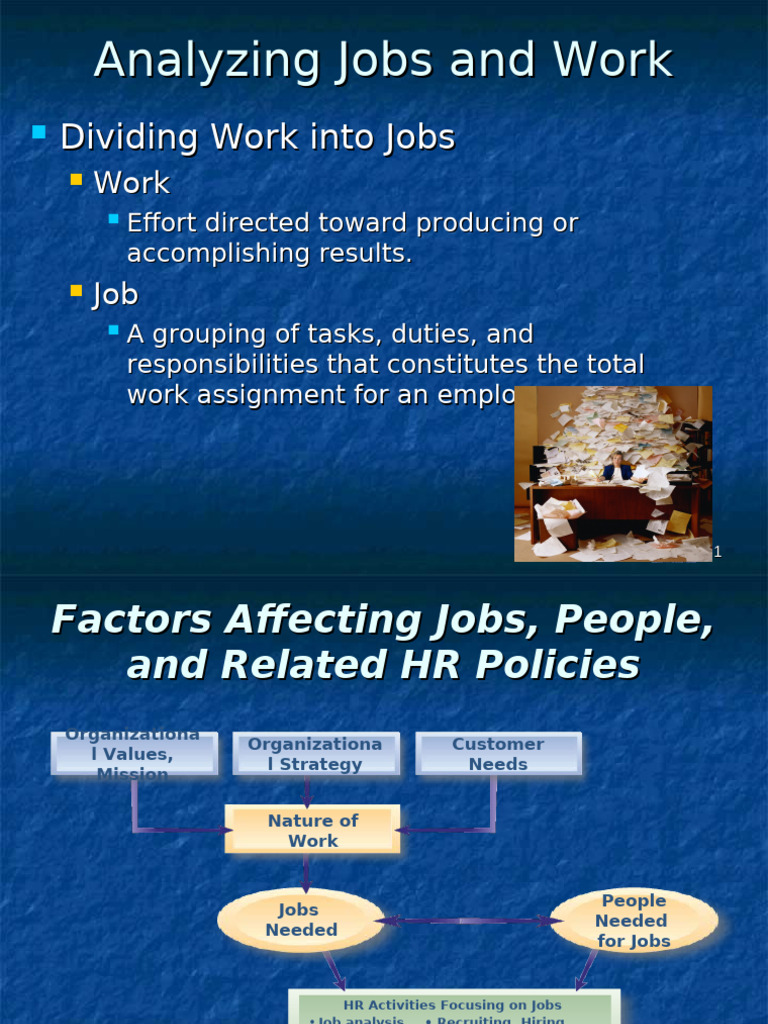 Analyzing Jobs and Work | PDF