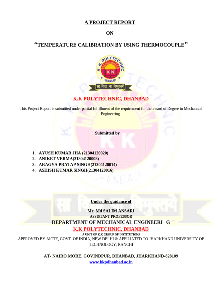 Front Page Format KKP | PDF