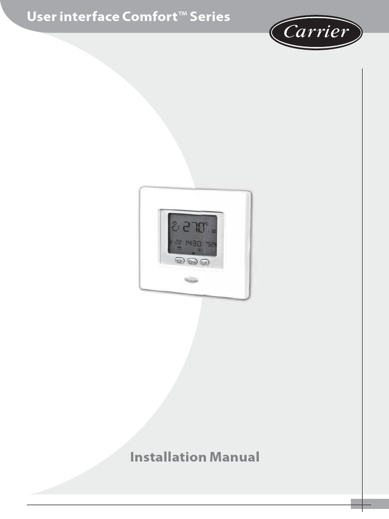Carrier 30AW USER INTERFACE Installation manual 2 | PDF