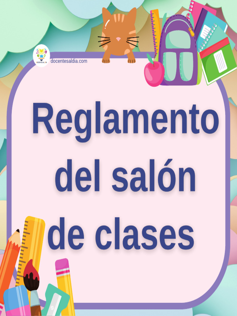 Reglamento Del Salon de Clases para Imprimir | PDF
