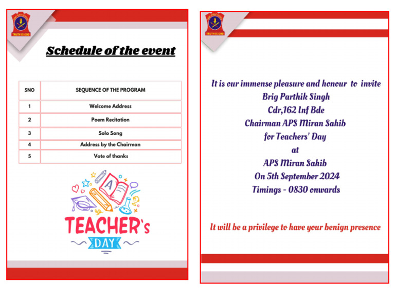 Teachers Day | PDF