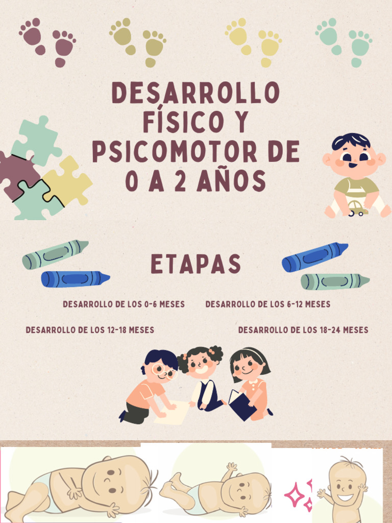 Desarrollo Físico y psicomotor de 0 a 2 años | PDF