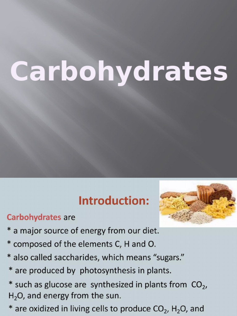 Biochem Topic 4 Carbohydrates | PDF