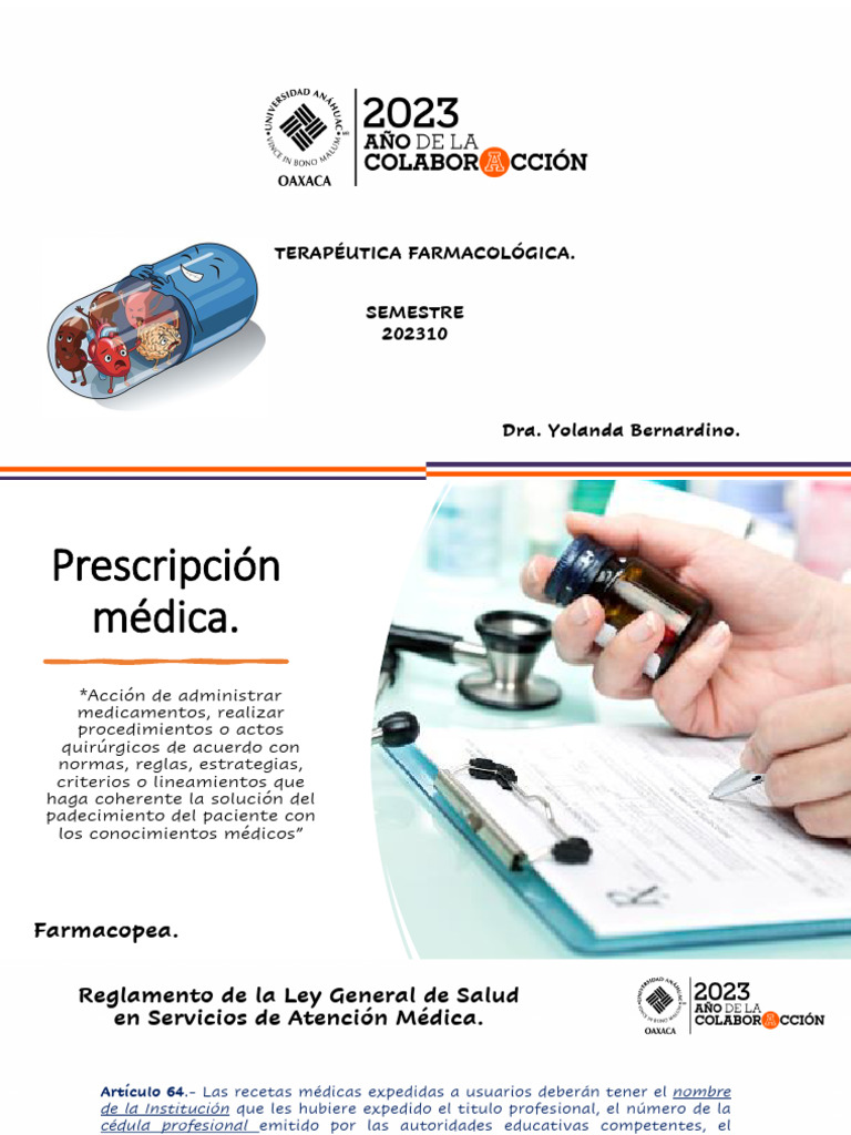 Clase 5 - prescripcion medica | PDF