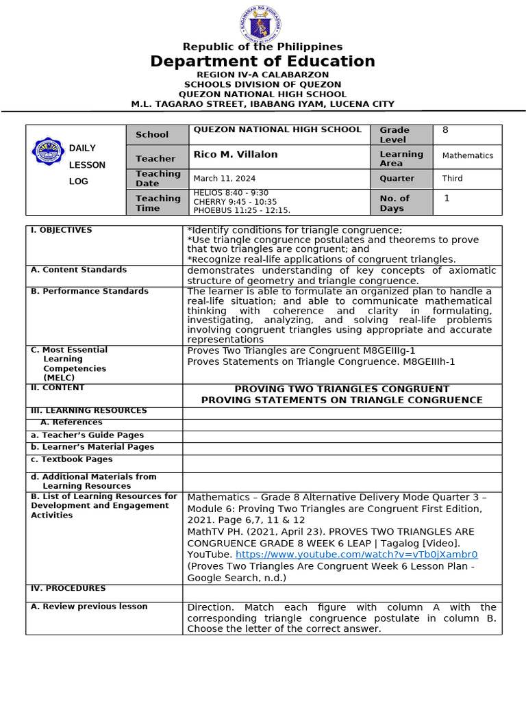 Q3W6-LessonPlan1 | PDF