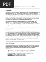 PNAC: Influence and Controversies Report | PDF