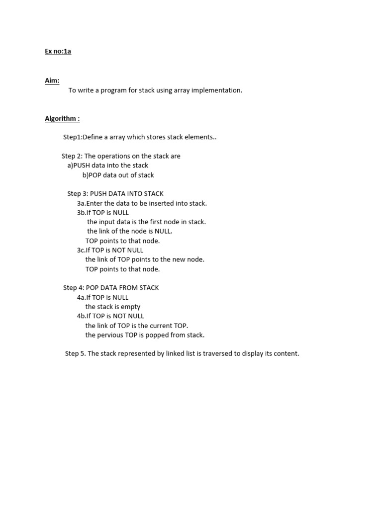 CS8381-DS LAB MANUAL | PDF