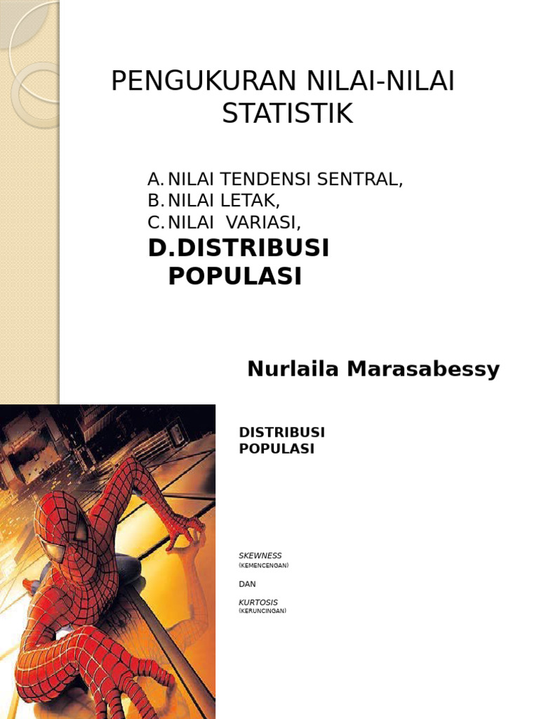 Pengukuran Nilai Statistik_Distribusi Populasi | PDF