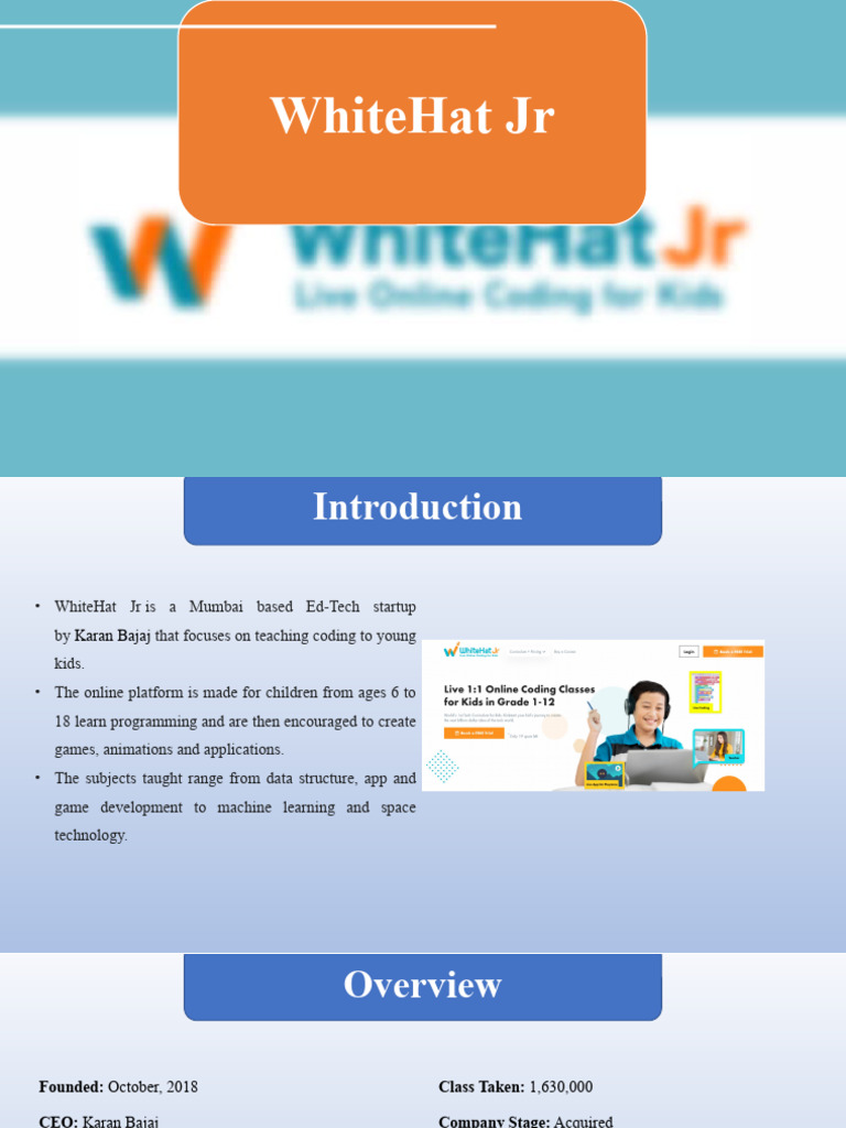 WhiteHat JR | PDF