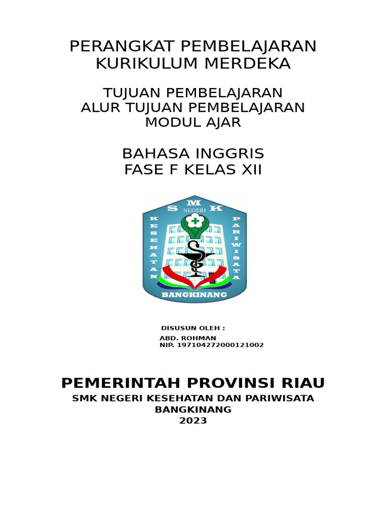 Cover Perangkat Pembelajaran | PDF