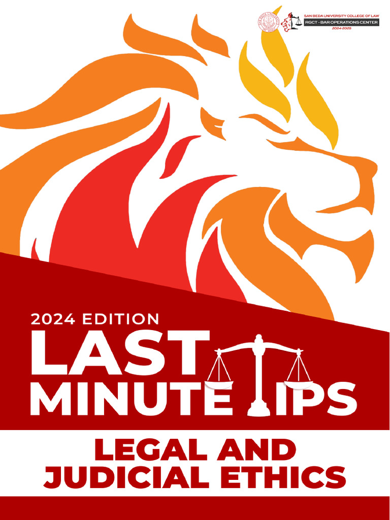 2024 LMT Legal and Judicial Ethics | PDF