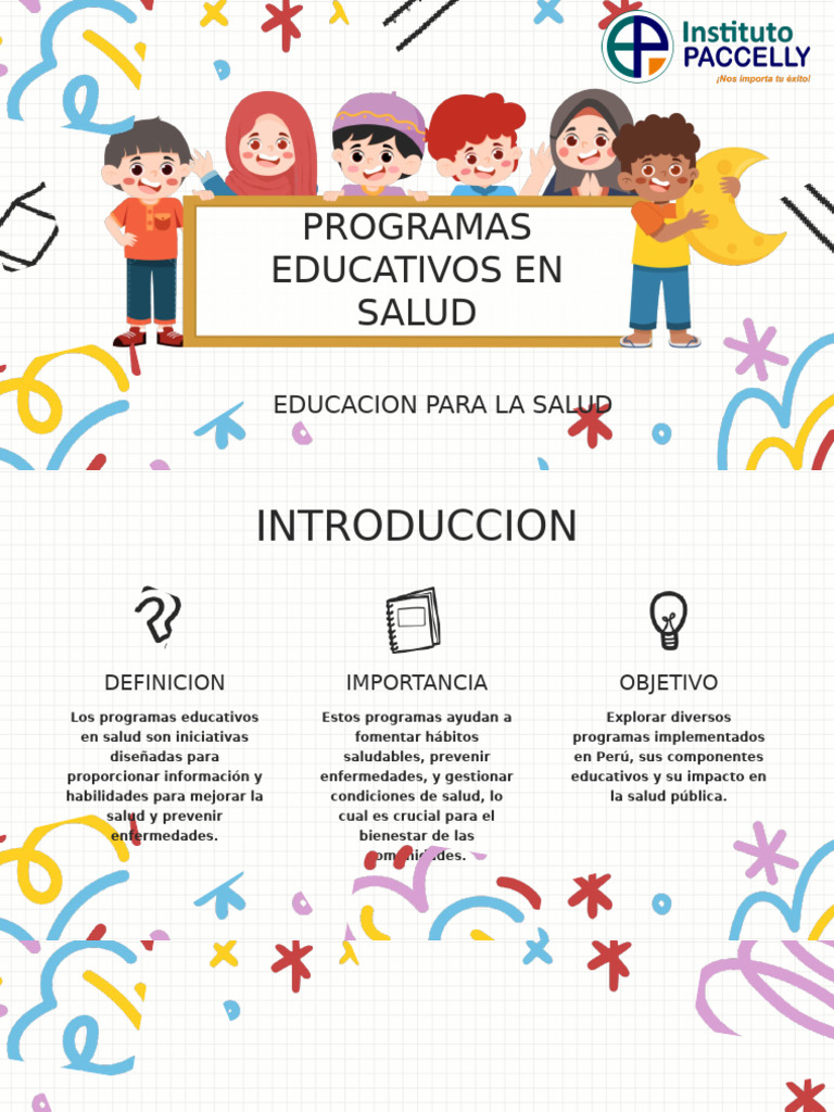 PROGRAMAS EDUCATIVOS EN SALUD | PDF