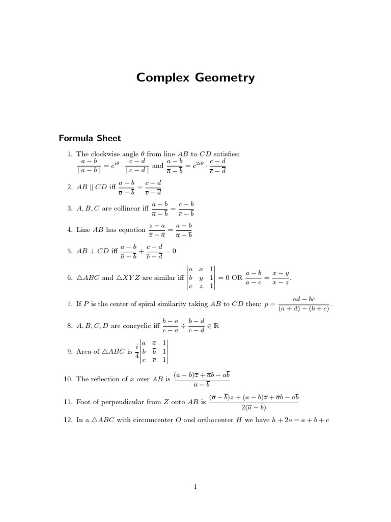Complex Geometry | PDF