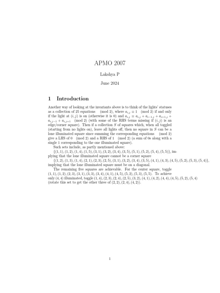 Apmo 2007 | PDF