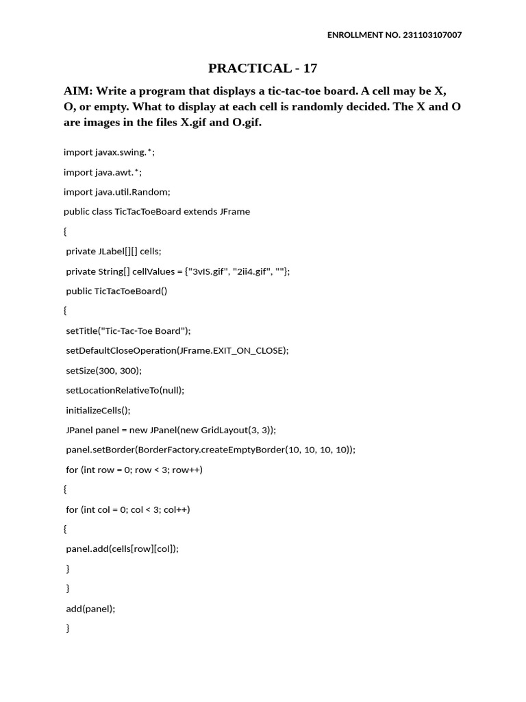 Practical - 17 | PDF