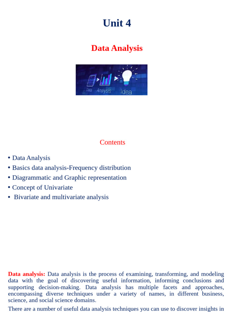 Data Analysis | PDF