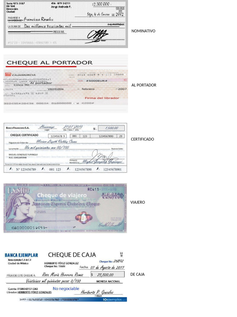 Clase de Cheques | PDF
