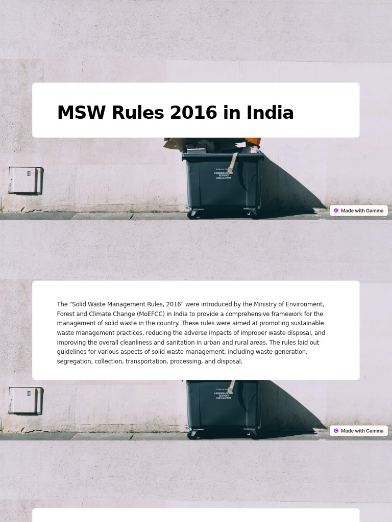 MSW-Rules-2016-in-India | PDF