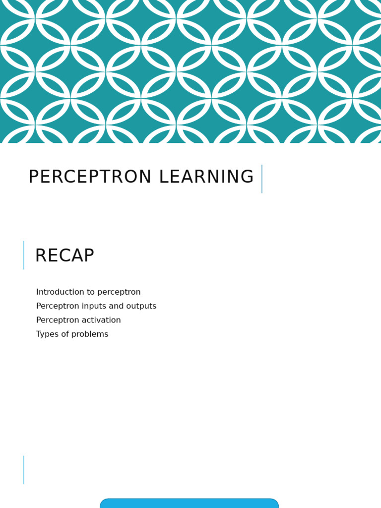 AI Lec Perceptron Learning and MLP | PDF