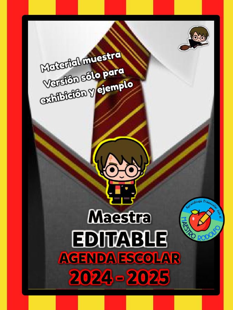Agenda Editable Harry Potter | PDF