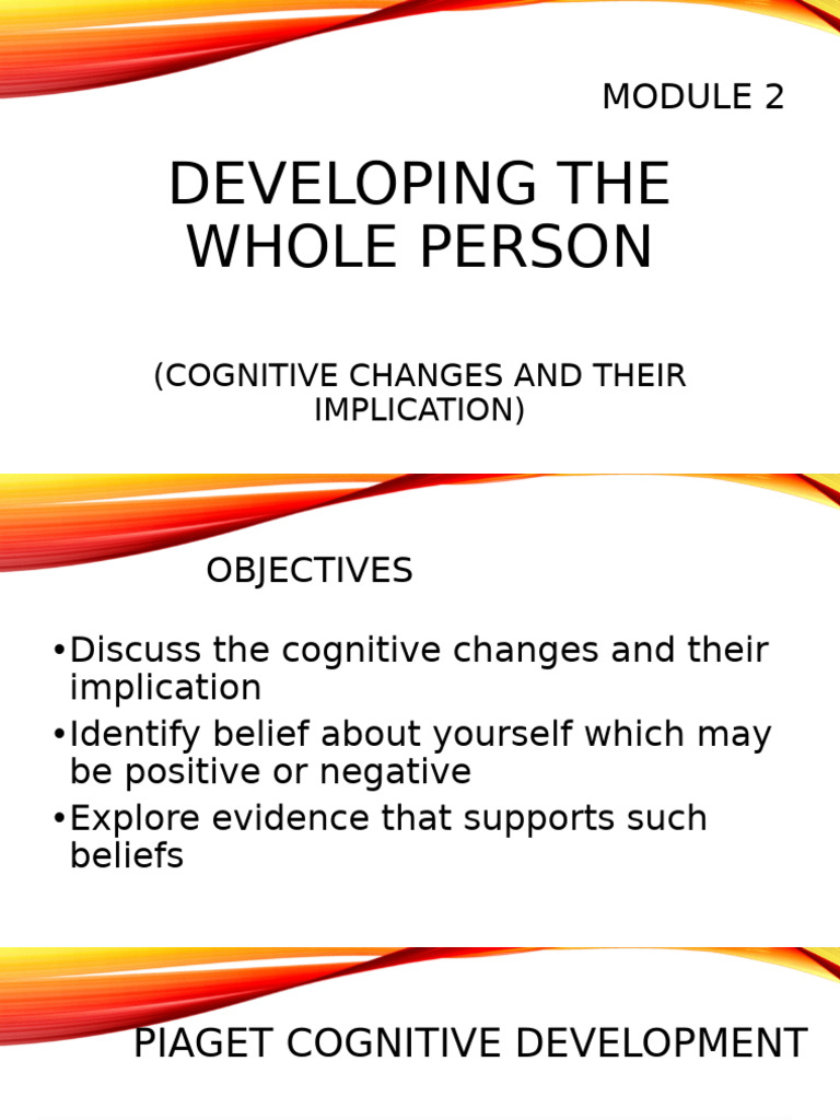 Module 2 Cognitive Changes | PDF