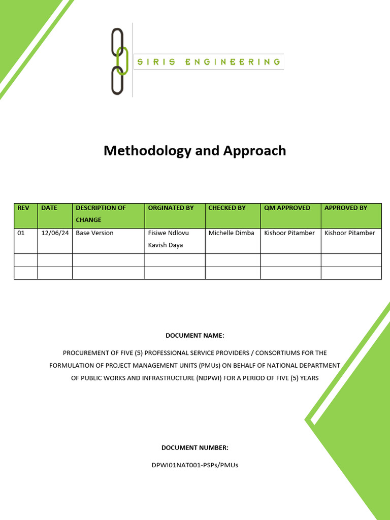 Methodology Approach - IDT | PDF | Risk | Risk Management