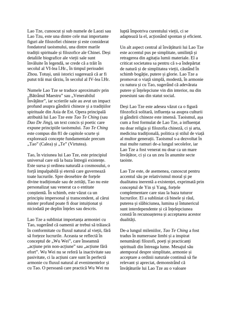 Lao Tze | PDF