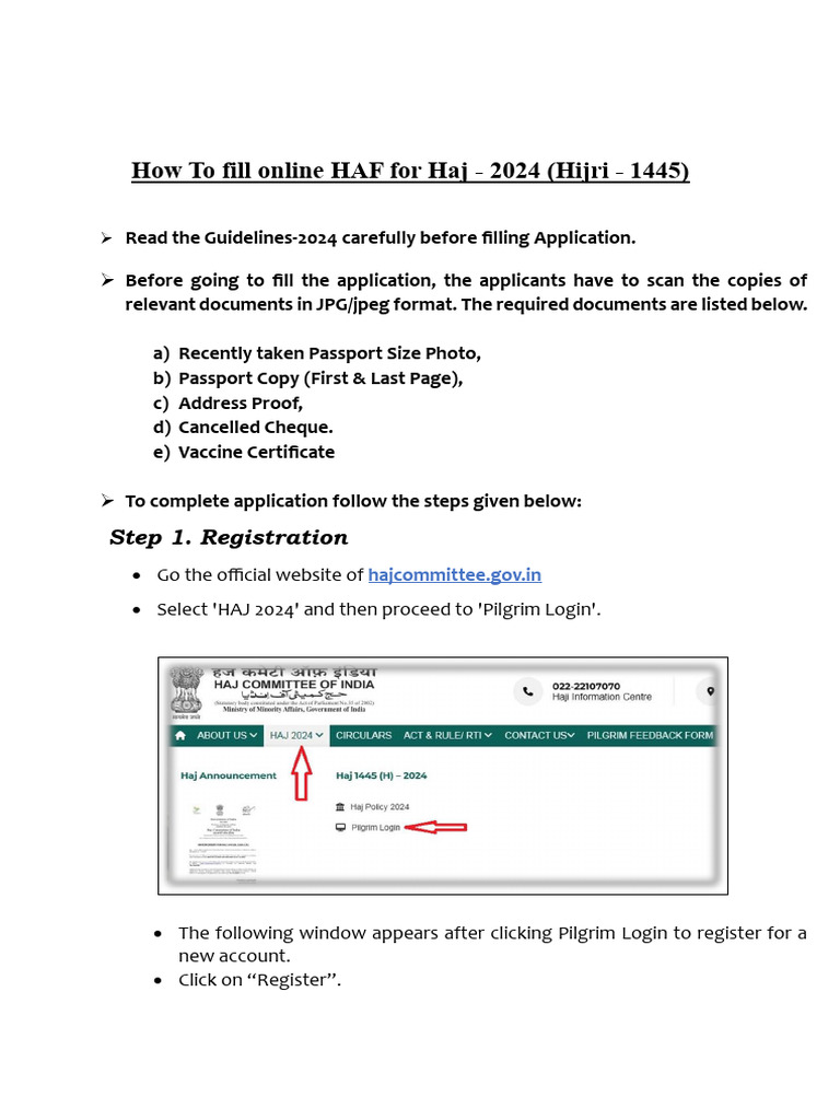 How-to-Fill-HAF-2024 | PDF