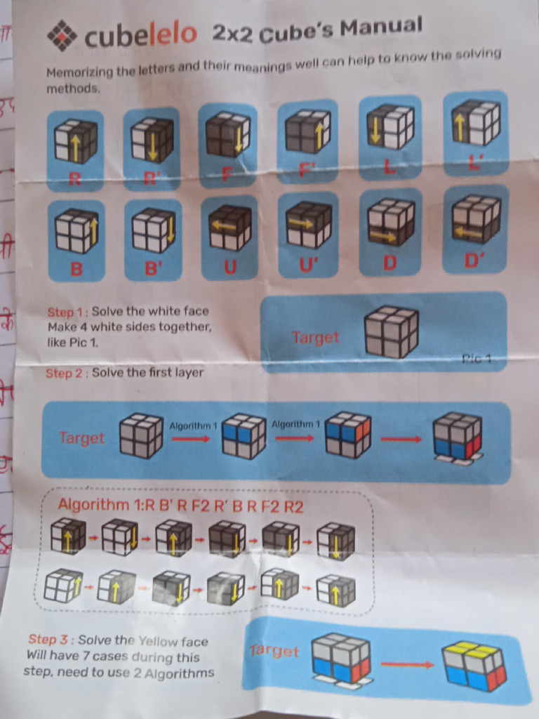 Cube Manual 5x5 and 2x2 | PDF