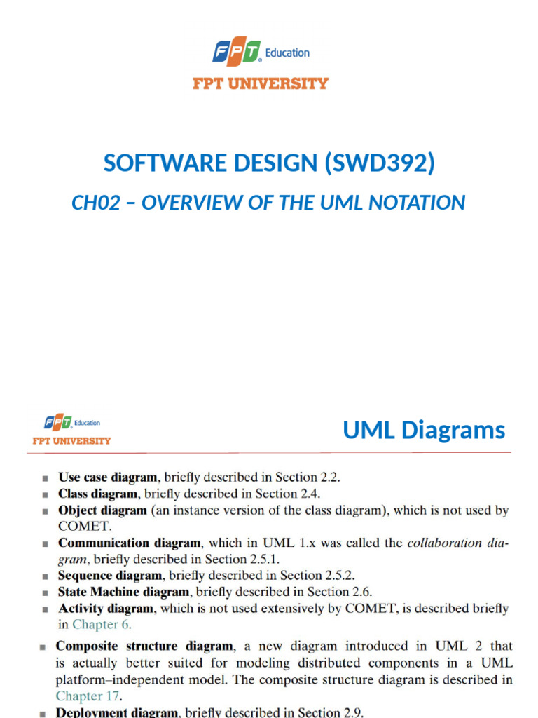 Ch02 - Overview of UML Notation | PDF | Unified Modeling Language | Computers