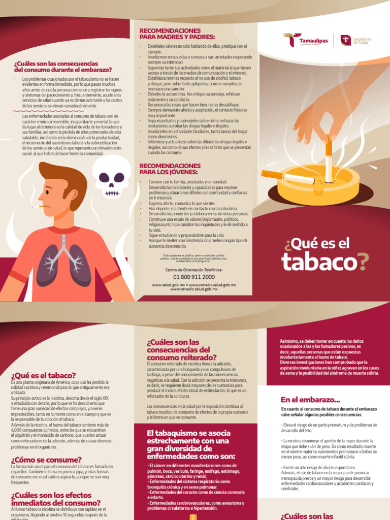 triptico tabaco | PDF