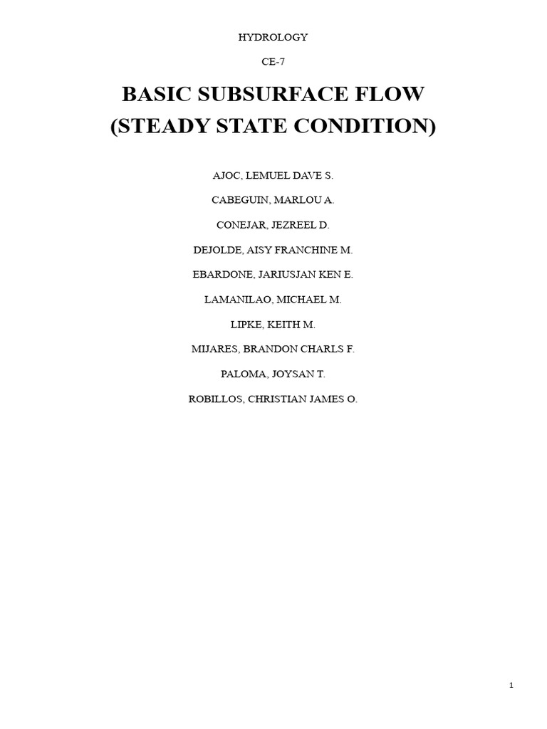 Hydrology Report | PDF