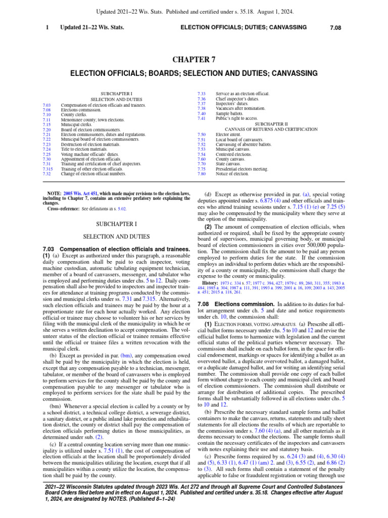 Election Officials Boards Selection and Duties Canvassing | PDF