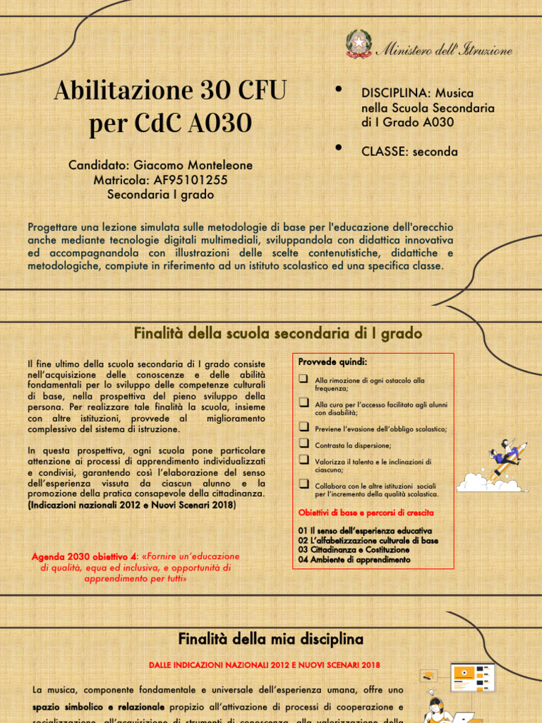 Lezione Simulata A030 | PDF