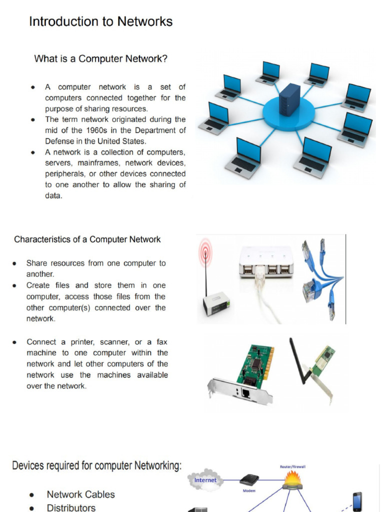 Intro To Networking | PDF