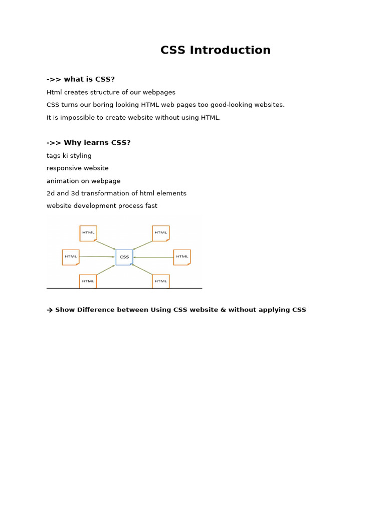 CSS Introduction | PDF