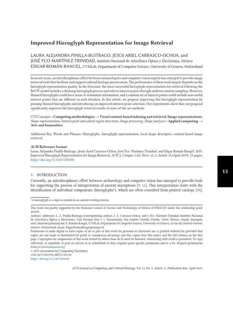 Improved Hieroglyph Representation for Image Retrieval | PDF