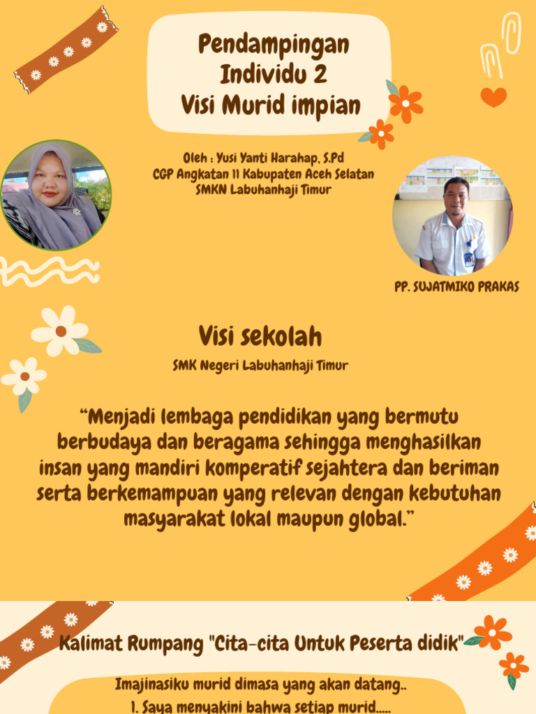 Slide Persentasi PI 2 Visi Peserta Didik Impian | PDF