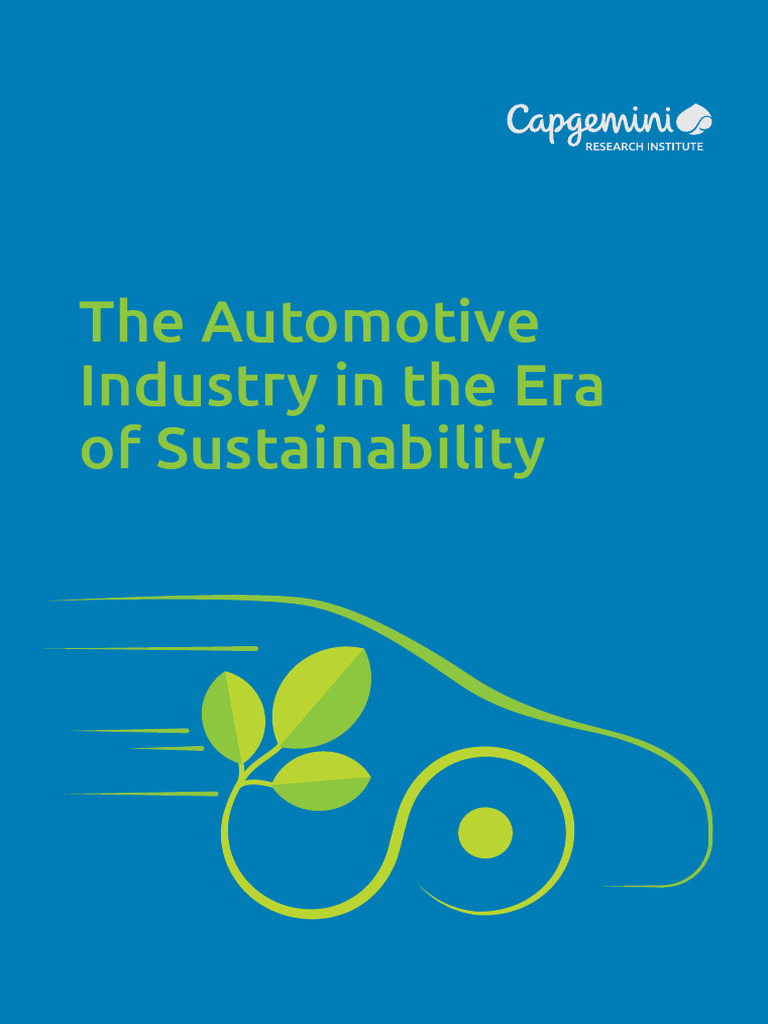 Report The Automotive Industry in The Era of Sustainability | PDF