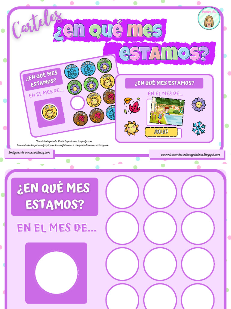 Carteles ¿En Qué Mes Estamos | PDF