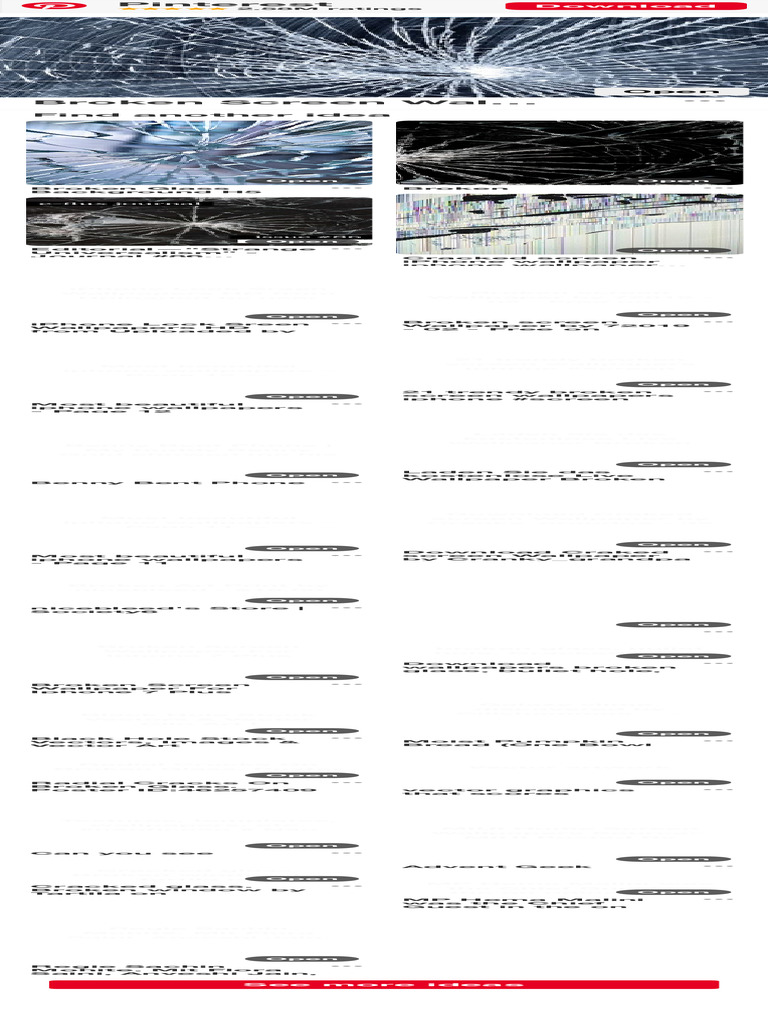 Cracked Screen Wallpaper Collection | PDF | I Phone | Graphical User ...