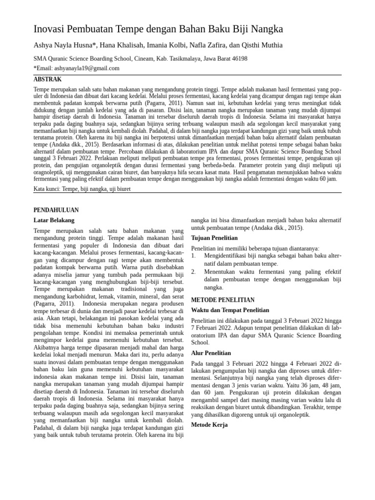 @jurnal Tempe Nangka | PDF